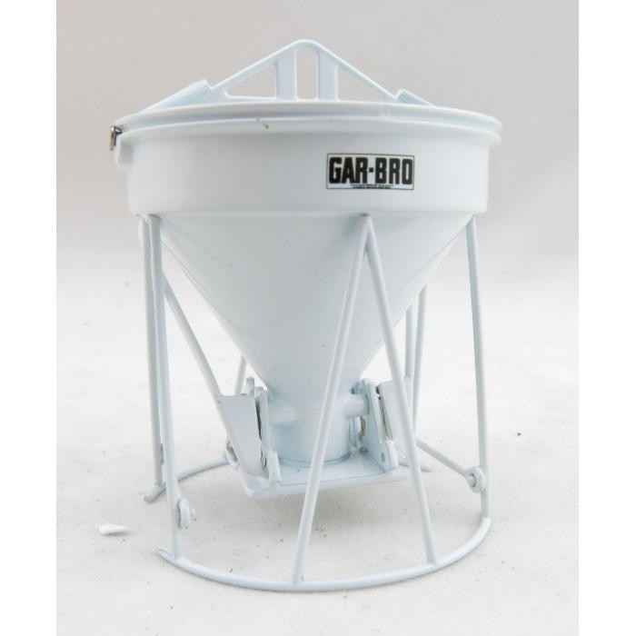 Gar-Bro "R" Series Lightweight Round-Gate Concrete Bucket-WHITE - Weiss ...